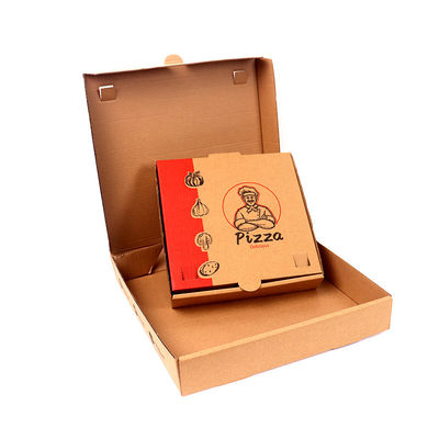 Stamping Rectangle Bespoke Pizza Boxes 7x7 Foldable Recyclable