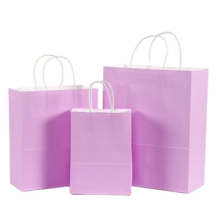 Holographic Paper Bulk Paper Shopping Bags For Snack Packaging Brown ...
