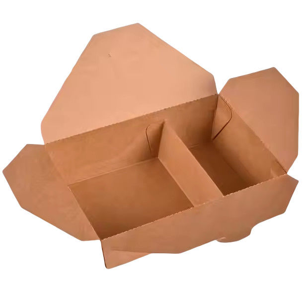 Takeout Box Restaurant Packaging Double Compartment Paper Box ...