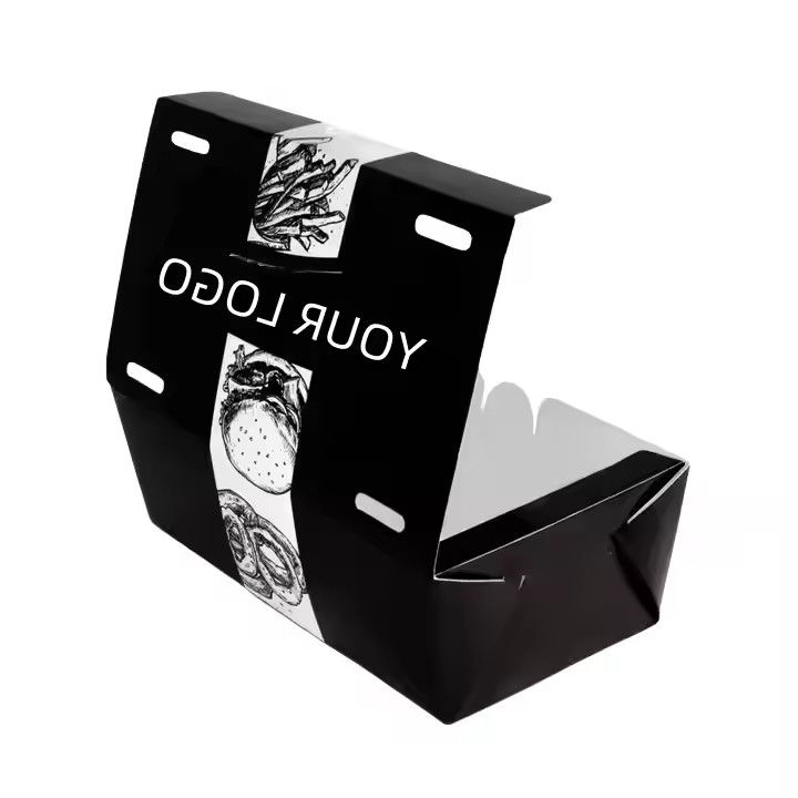 Stamping and Plastics Liner Burger Box with Printed Logo Fast Food ...