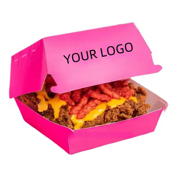 Customizable Eco-Friendly Kraft Paper Hamburger Box | Free Design ...