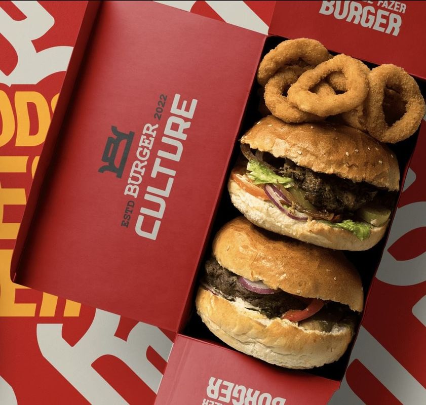 Customized Burger Box Large Capacity Fast Food Combination Packaging ...