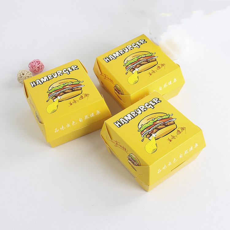 Bulk Sustainable Paperboard Parcel Burger Box Containers Recycled Materials